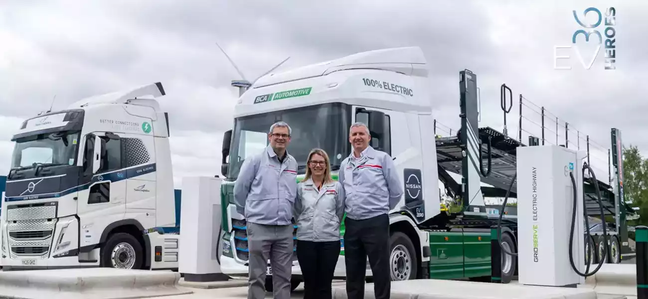 Powering the Future: Nissan Switches on Electric Truck Charging Station